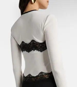 Christopher Esber Lace-trimmed Cutout Maxi Dress - White
