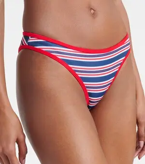 Jade Swim Striped Bikini Bottom - Multicoloured