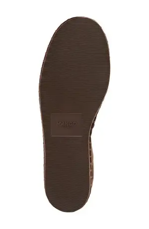 Mango Velour Loafer - Brown