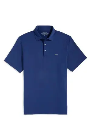 Vineyard Vines Sankaty Performance Polo - Blue Depth