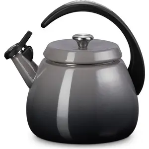 LE CREUSET 2.2-quart Enameled Stainless Steel Whistling Cloche Kettle - Oyster