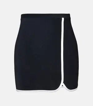Jade Swim Terry Miniskirt - Black