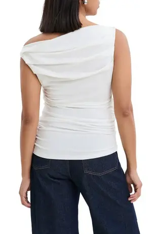 MARCELLA Cooper Boat Neck Ruched Tank