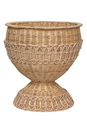 JULISKA Provence Rattan Medium Urn - Whitewash