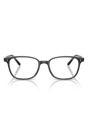 Oliver Spencer 53mm Square Optical Eyeglasses - Indigo Havana/ Demo Lens