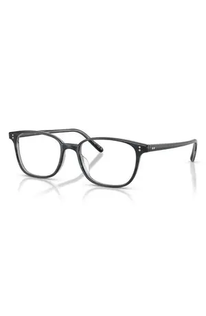 Oliver Spencer 53mm Square Optical Eyeglasses - Indigo Havana/ Demo Lens