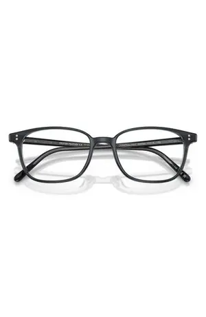 Oliver Spencer 53mm Square Optical Eyeglasses - Indigo Havana/ Demo Lens