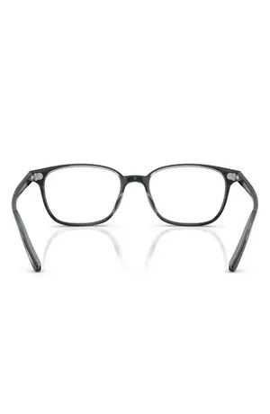 Oliver Spencer 53mm Square Optical Eyeglasses - Indigo Havana/ Demo Lens