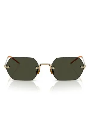 Oliver Spencer 52mm Octagon Sunglasses - Gold/g-15