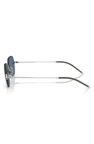 Oliver Spencer 52mm Octagon Sunglasses - Silver/ Blue