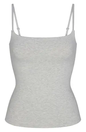 SKIMS Stretch Cotton Jersey Camisole - Light Heather Grey