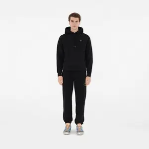 Burberry Knight Stamp Cotton Jogging Pants - Black