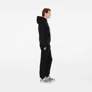 Burberry Knight Stamp Cotton Jogging Pants - Black