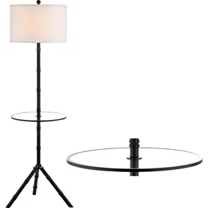 JONATHAN Y Hall 62" Metal Led End Table Floor Lamp - Oil Rubbed Bronze