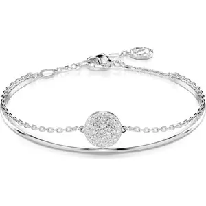 SWAROVSKI Sublima Bangle Bracelet - White/ Silver