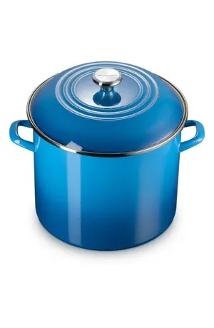 LE CREUSET 16-quart Enameled Stainless Steel Stock Pot - Marseille