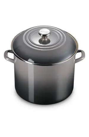 LE CREUSET 16-quart Enameled Stainless Steel Stock Pot - Oyster