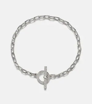 David Yurman Sterling And Diamond Toggle Bracelet - Silver
