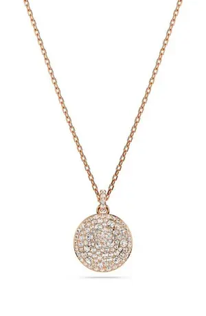 SWAROVSKI Sublima Crystal Pendant Layered Necklace - White/ Silver