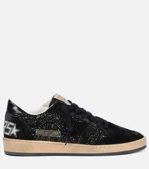 GOLDEN GOOSE Ball Star Suede-trimmed Sneakers