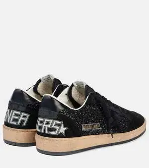 GOLDEN GOOSE Ball Star Suede-trimmed Sneakers