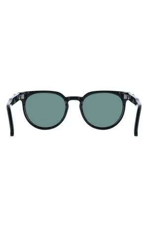 FERRAGAMO 53mm Round Sunglasses - Black