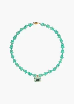JENNIFER BEHR Salerno Necklace - Chrysoprase