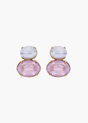 JENNIFER BEHR Yvette Stone Earrings - Agate