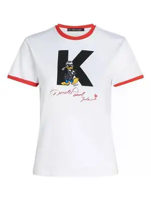 Karl Lagerfeld Trimmed T-shirts For Women
