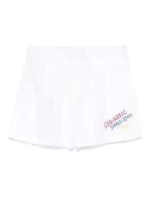 Dsquared2 Logo-embroidered Shorts - White