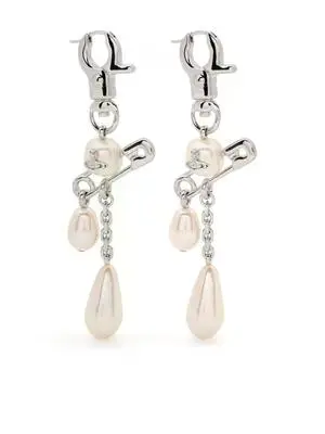 VIVIENNE WESTWOOD Claude Long Earrings - Silver