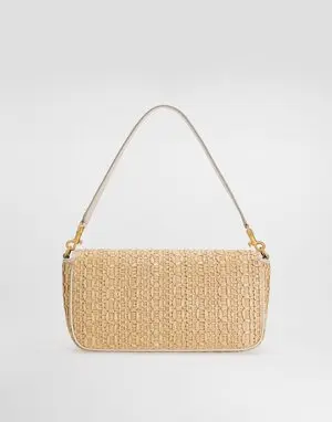 Dolce & Gabbana Raffia Crochet Shoulder Bag