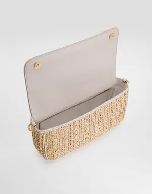 Dolce & Gabbana Raffia Crochet Shoulder Bag