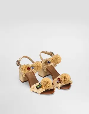 Dolce & Gabbana Keira Embroidered Sandals