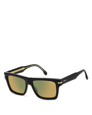 Carrera Eyewear Square Sunglasses - Black/yellow