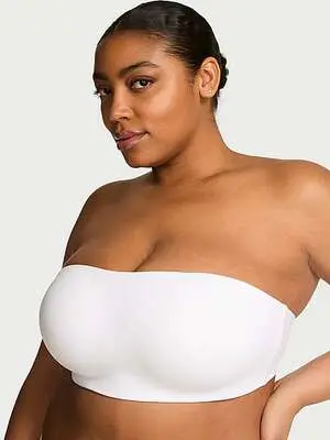 Victoria's Secret Bare Invisible Perfect Comfort Wireless Push-up Strapless Bra - White,ivory