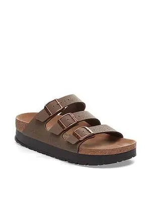 Pink Birkenstock Florida Platform Sandals - Brown