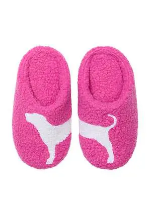 Pink Closed-toe Slippers - Pink