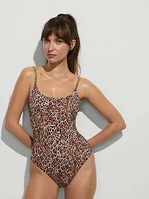 Victoria's Secret Chains Scoop One-piece Swimsuit - Print