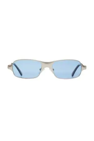 Bru Silver Tone Eyewear For Men