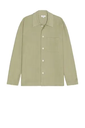Norse Projects Jorn Double Face Shirt In Sage