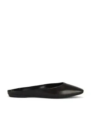 Women's Black Flat Mules Clogs