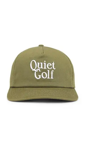 QUIET GOLF Heritage 5 Panel Cap - Olive