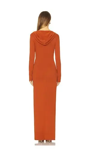 Giuseppe Di Morabito Long Sleeve Maxi Dress With Hood And Embellishment