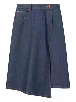 Tory Burch Asymmetric Denim Skirt