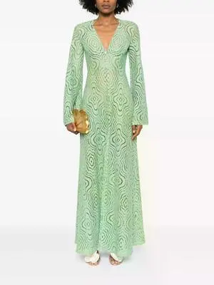 MOOS STUDIO Lace Maxi Dress