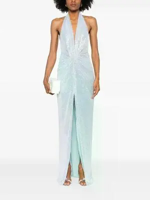 Costarellos Sequin-embellished Maxi Dress