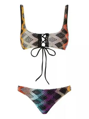 Missoni Zigzag-pattern Bikini - Black