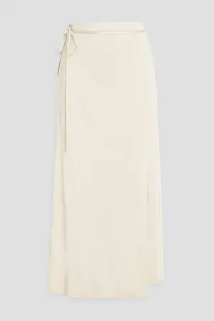 Helmut Lang Jersey Midi Wrap Skirt