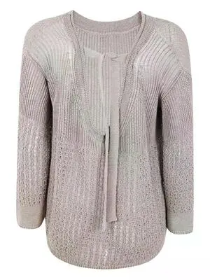 Max Mara Tie Detailed Knitwear For Women